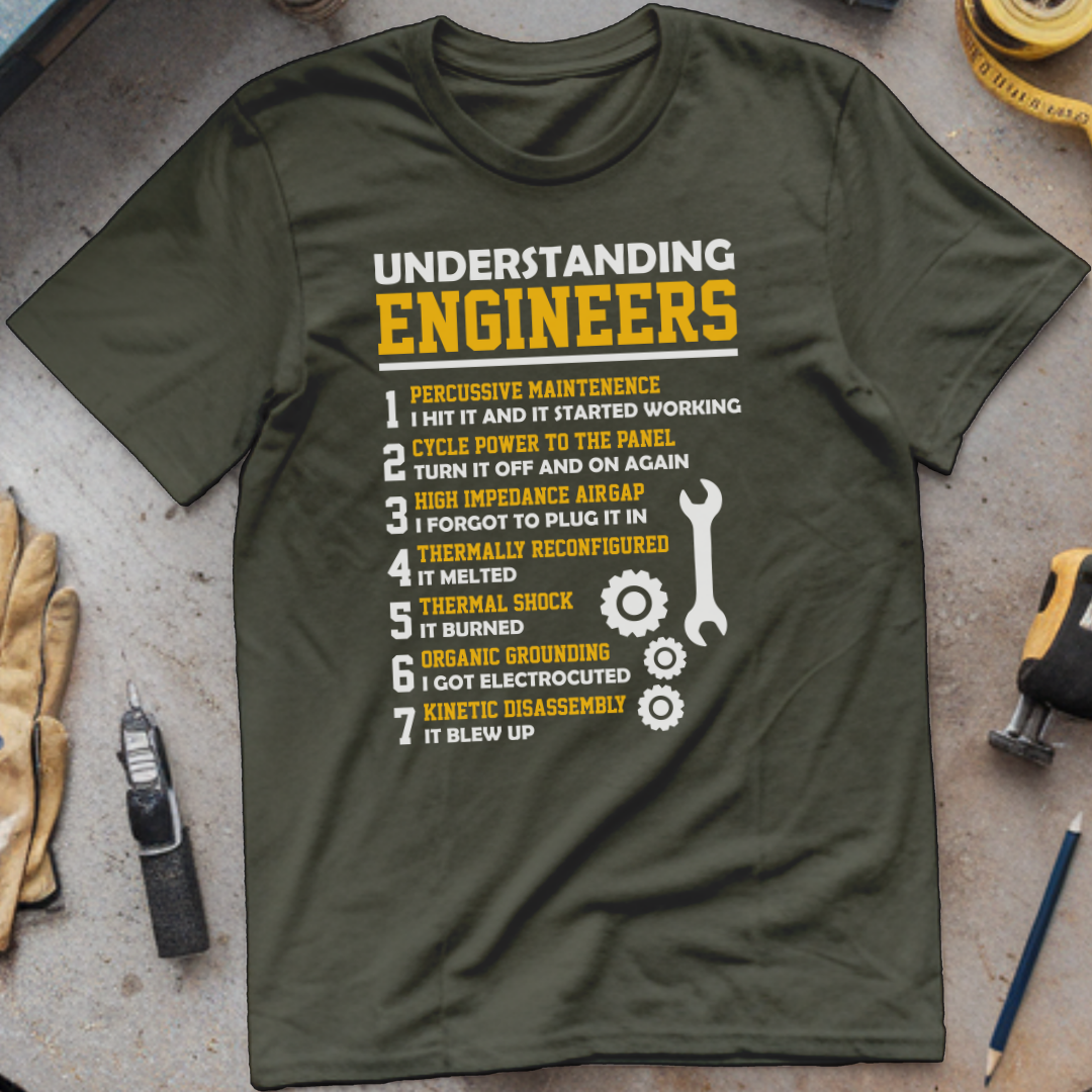 Understanding Engineers T-shirt – Blueprint Threads
